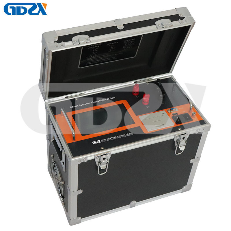 ZXR-40A 2.5A 5A 10A 20A 40A Transformer Winding Resistance Tester Portable