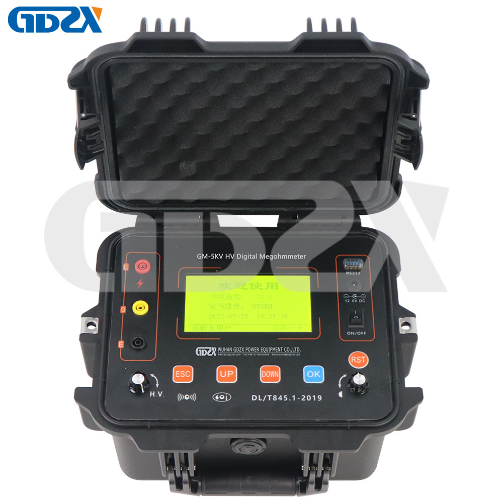 GM-5kV 5-10KV High Power Adjustable Digital Display High Voltage Megohm ...